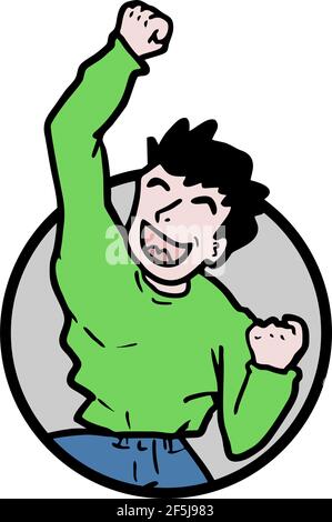 Hand draw fun character celebrate colorful holi card design Stock ...