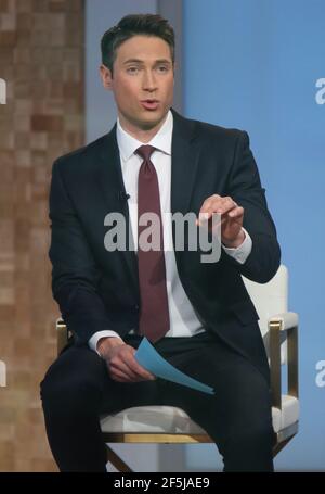 March 26, 2021. Whit Johnson at Good Morning America in New York March ...