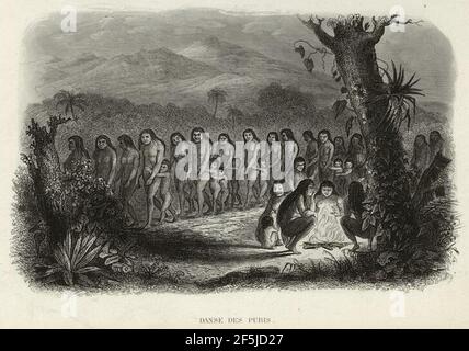 Puri Indians Brazil dancing Stock Photo - Alamy