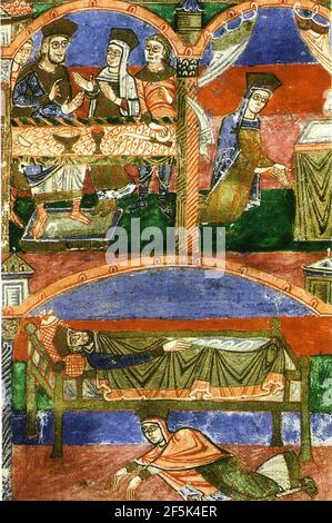 'Radegonde … la table de Clotaire' is a historical painting depicting ...