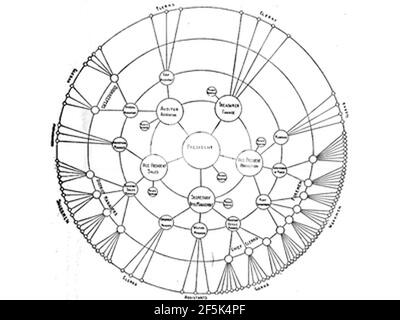 Radial tree Graphic Statistics in Management Stock Photo - Alamy