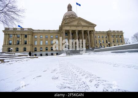 The Legislative Assembly building, Edmonton, Alberta, Canada. Portrait ...