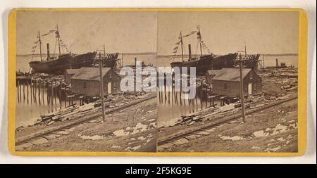 Shipyard. James O. Durgan (American, born about 1835 Stock Photo - Alamy