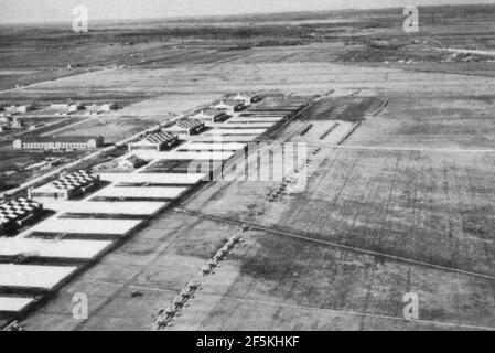Randolph Field - 1938 - A Stage Hangar Line Stock Photo - Alamy