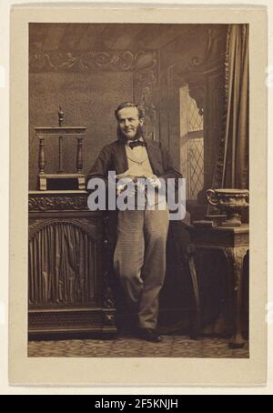 Unidentified man, standing. Camille Silvy (French, 1834 - 1910 Stock ...