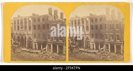Ruins of Fire on Franklin Square, J. Weeks (American, active 1870s ...