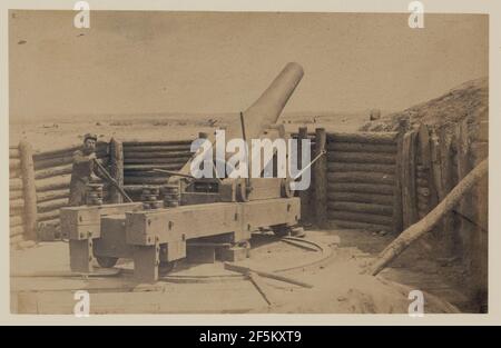 Rebel gun in front of Fort Hell, April 1865 Stock Photo - Alamy