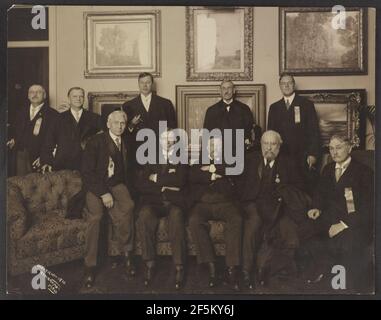 Reception committee and Theodore Roosevelt Stock Photo - Alamy