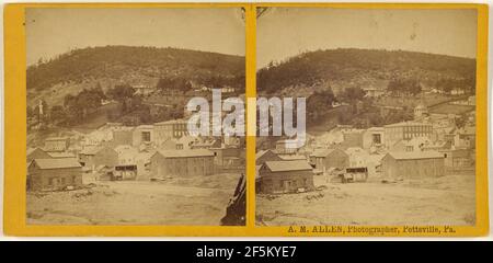 View part of Coal Street. Sharp Mountain and Bannan's residence on side ...
