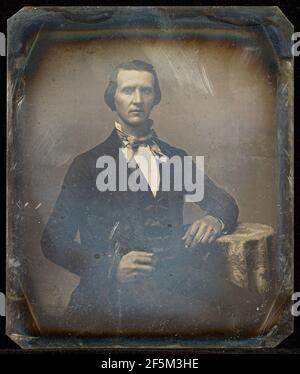 Portrait of a Man. Jacob Byerly (American, 1807 - 1883 Stock Photo - Alamy