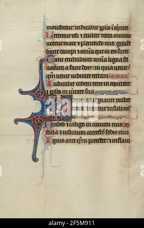 Initial D: The Israelites Greeting David; Bute Psalter, text and ...