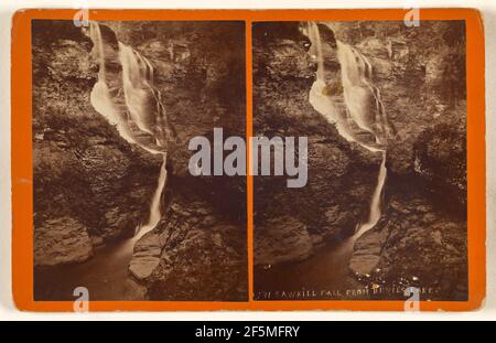 Sawkill, High Falls from Devil's Lake. Pike County, Pa., Loudolph ...