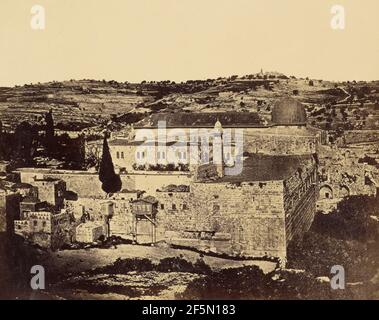 The Mosk (sic) el-Aska, Solomon's Gate 1857 by James Robertson Stock ...