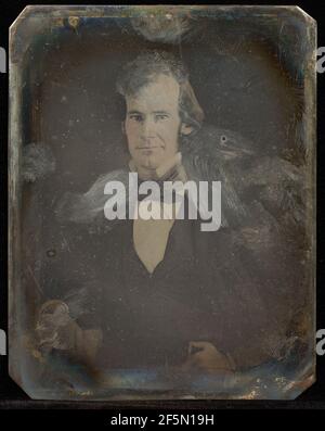 Portrait of a Man. Jacob Byerly (American, 1807 - 1883 Stock Photo - Alamy