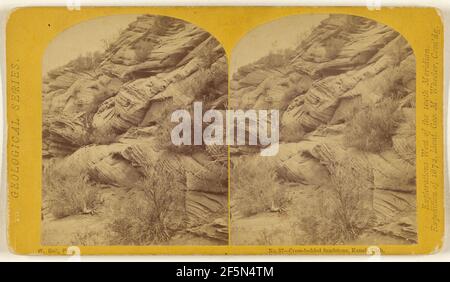 Cross-bedded Sandstone, Kanab, Utah.. William H. Bell (American, 1830 ...