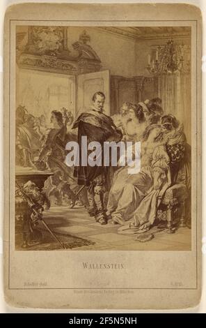 Wallenstein a painting by C. Jaeger, Nurnberg, 1867, Friedrich ...