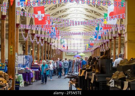Barnstaple indoor market, Devon, England Stock Photo - Alamy