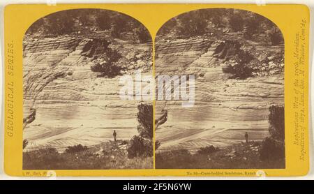 Cross-bedded Sandstone, Kanab, Utah.. William H. Bell (American, 1830 ...