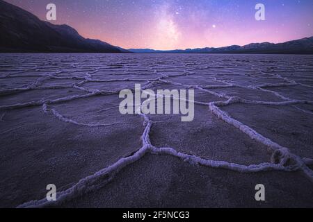 Badwater Basin natural landscape detail texture Stock Photo - Alamy