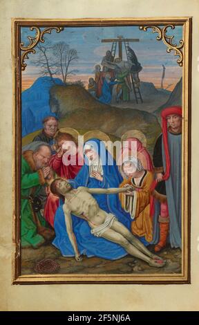 The Lamentation; Simon Bening, Flemish, about 1483 - 1561; Bruges ...