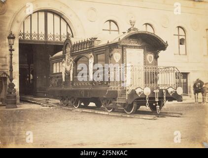 Pius IX's Railroad Car; Gustave Le Gray, French, 1820 - 1884, Rome ...