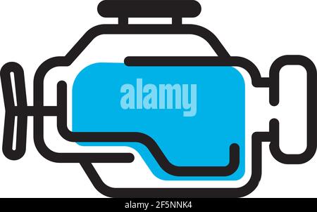 Engine,motor,machine line icon, vector. Engine,motor,machine outline ...