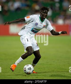 27th March 2021; HBF Park, Perth, Western Australia, Australia; A ...