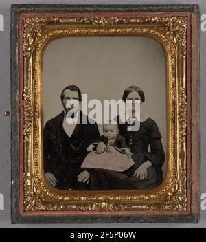 Portrait of an Unidentified Family. Unknown maker, American Stock Photo ...