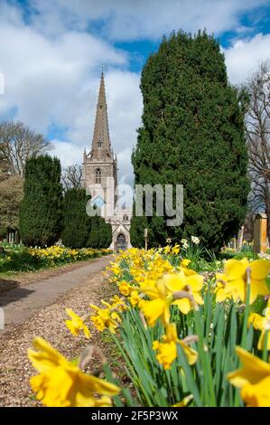 St Michaels and All Angels Church Uffington Stamford Lincolnshire Stock ...