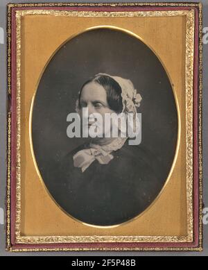Portrait of an Elderly Woman in Bonnet. Jacob Byerly (American, 1807 ...