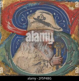 This illuminated initial 'L' from the 15th century exemplifies the fine ...