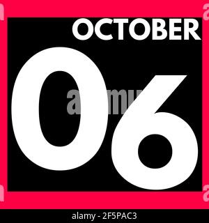 October 5 . Modern daily calendar icon .date ,day, month .calendar for ...