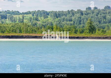 Waste processing plant. Technological process plastic bottles at the ...