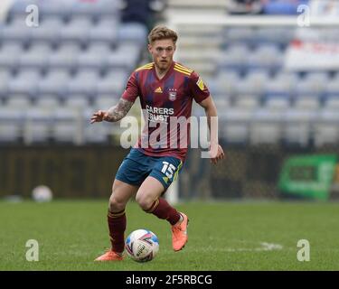 Wigan, UK. 27th Mar, 2021. Callum Lang #9 of Wigan Athletic in action ...