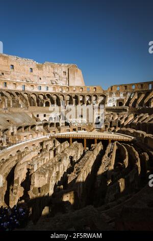 The largest amphitheater in the Roman Empire Colosseum in Rome, Italy ...