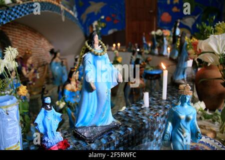 feast of the goddess yemanja, salvador, bahia, brazil, south america ...