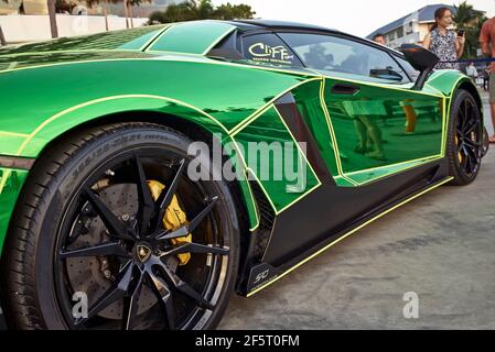Lamborghini Aventador LP720 50th Anniversary in green metallic with ...