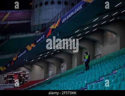 empty stadium seats during AC Reggiana vs AC Monza, Italian soccer ...