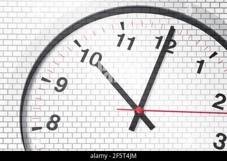 Time clock watch face overlay with blur sky for day times concept Stock ...