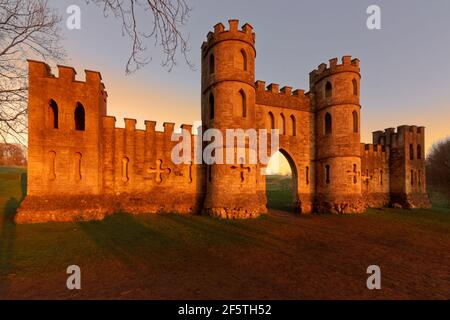 Sham Castle bath sunset Stock Photo - Alamy