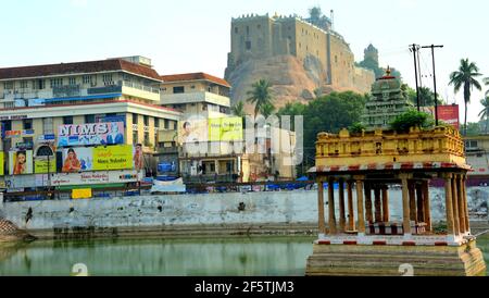 Rock Fort Malaikottai historic fortification in Tiruchirapalli ...