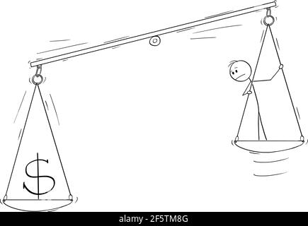 Money saving stickman vector illustration. Hand drawn piggy bank and ...