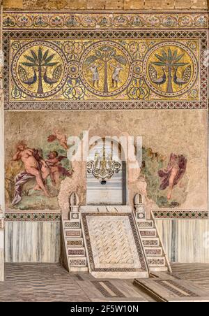 Italy, Sicily, Palermo, La Zisa, arab art museum -Sepulchral tombstone ...