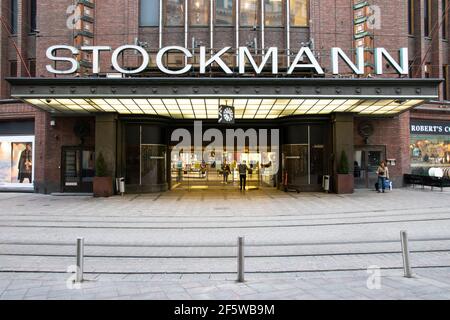 Helsinki, Finland. Building Of Stockmann Department Store On Mannerheim ...
