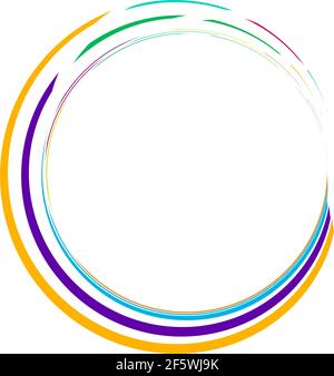 Radial abstract geometric circle desugn element. Circular shape design ...