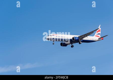 G-NEOP British Airways Airbus A321-251NX am Flughafen Düsseldorf. DUS EDDL. Düsseldorf ...