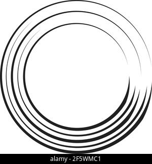 Radial abstract geometric circle desugn element. Circular shape design ...