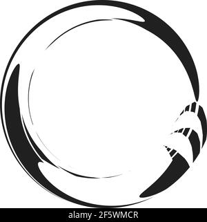 Radial abstract geometric circle desugn element. Circular shape design ...