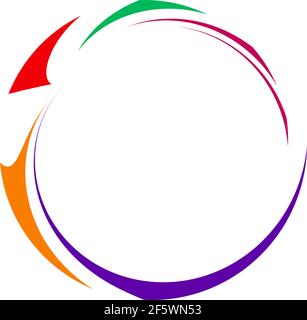 Radial abstract geometric circle desugn element. Circular shape design ...