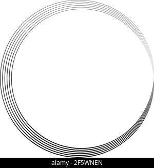 Radial abstract geometric circle desugn element. Circular shape design ...